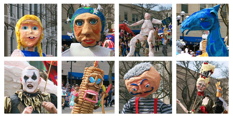 Ypsilanti’s First Friday Art Walk: Paper Mache Puppets And More - Ann ...